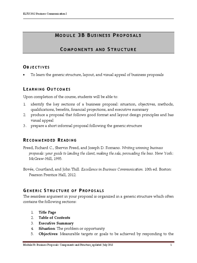 Business Proposal Structure Guide | PDF | Typefaces | Profit (Accounting)