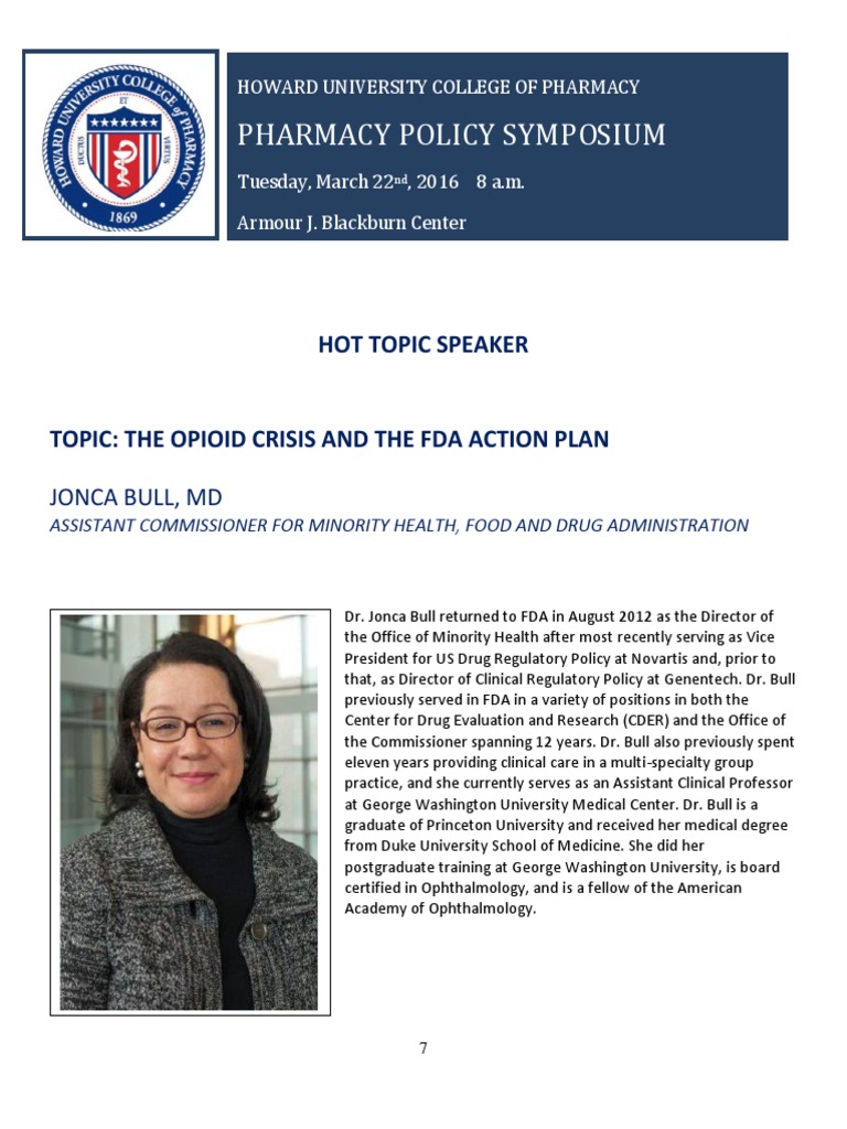 Pharmacy Policy Symposium: Hot Topic Speaker | PDF