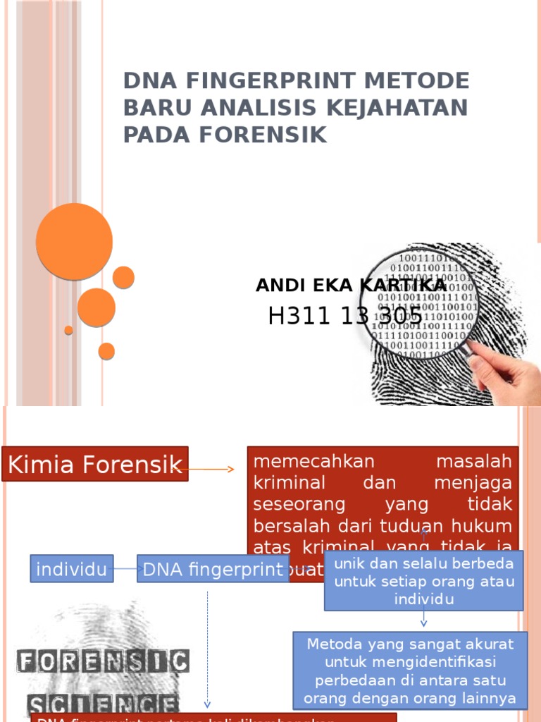 Dna Fingerprint Metode Baru Analisis Kejahatan Pada Forensik | PDF
