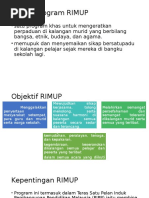 Tujuan Program Rimup | PDF