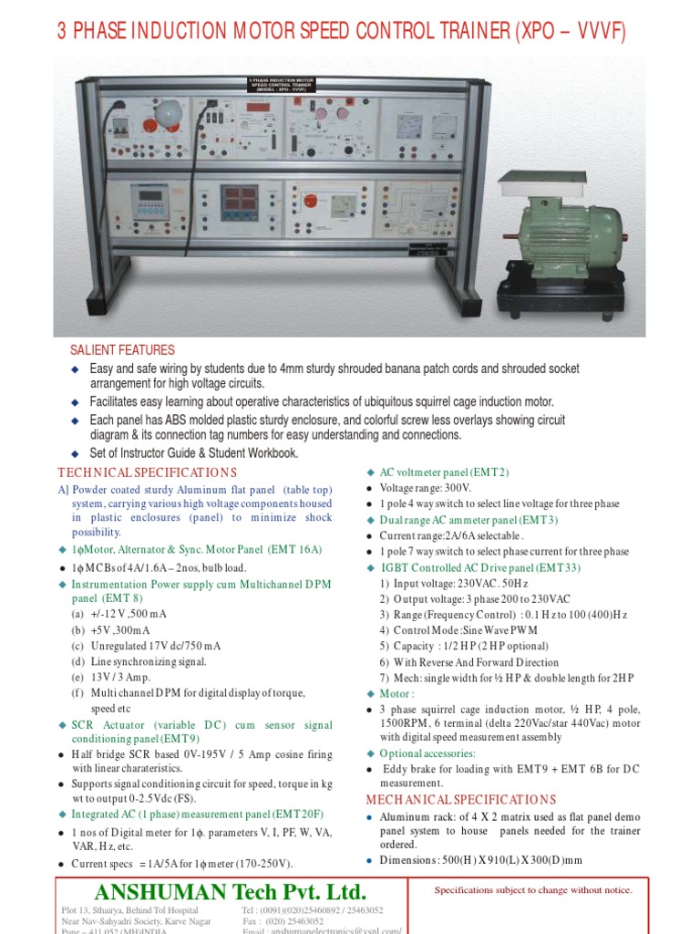 3 Phase AC Motor Control | PDF | Alternating Current | Electrical Equipment