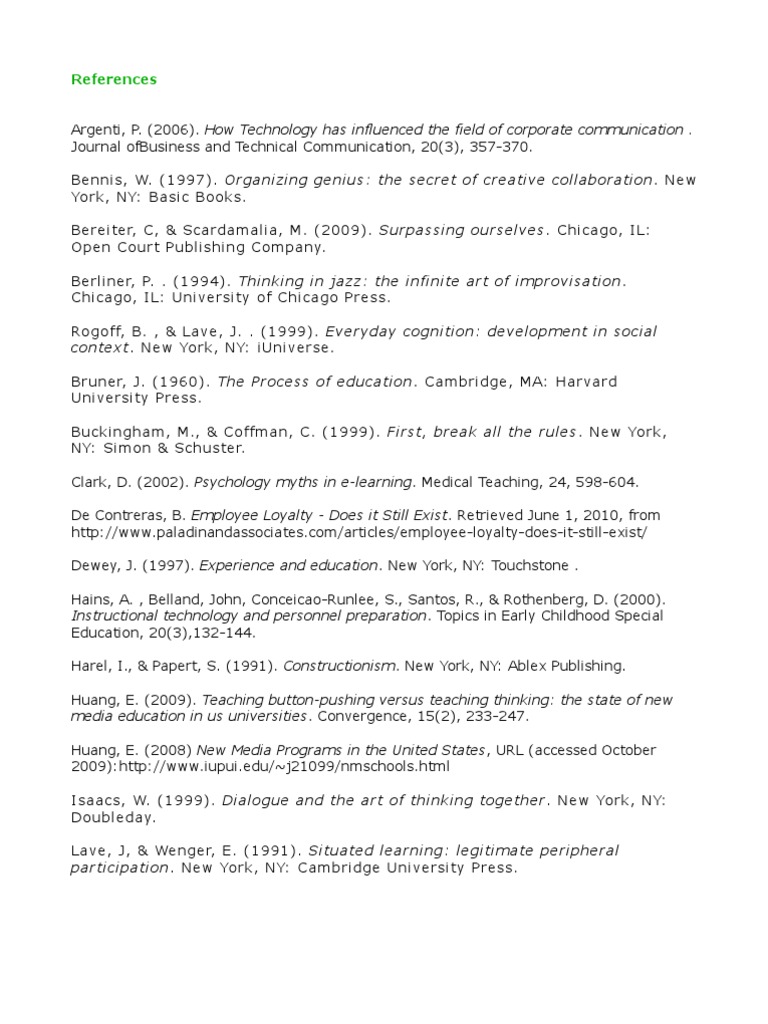 References: Context. New York, Ny: Iuniverse | PDF | Educational ...