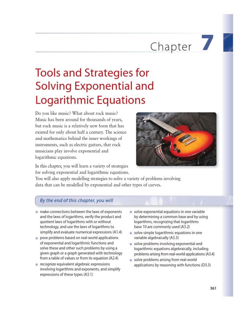 Section 7 Opener | PDF | Exponential Function | Logarithm
