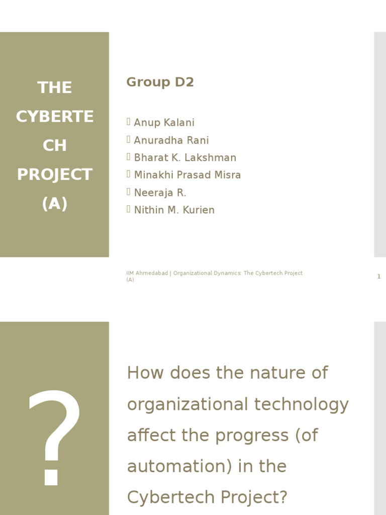 (D2) The Cybertech Project | PDF | Employment | Industries