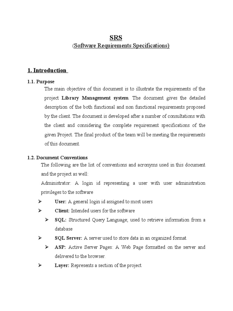 Software Requirements Specifications) | PDF | Systems Engineering | Databases