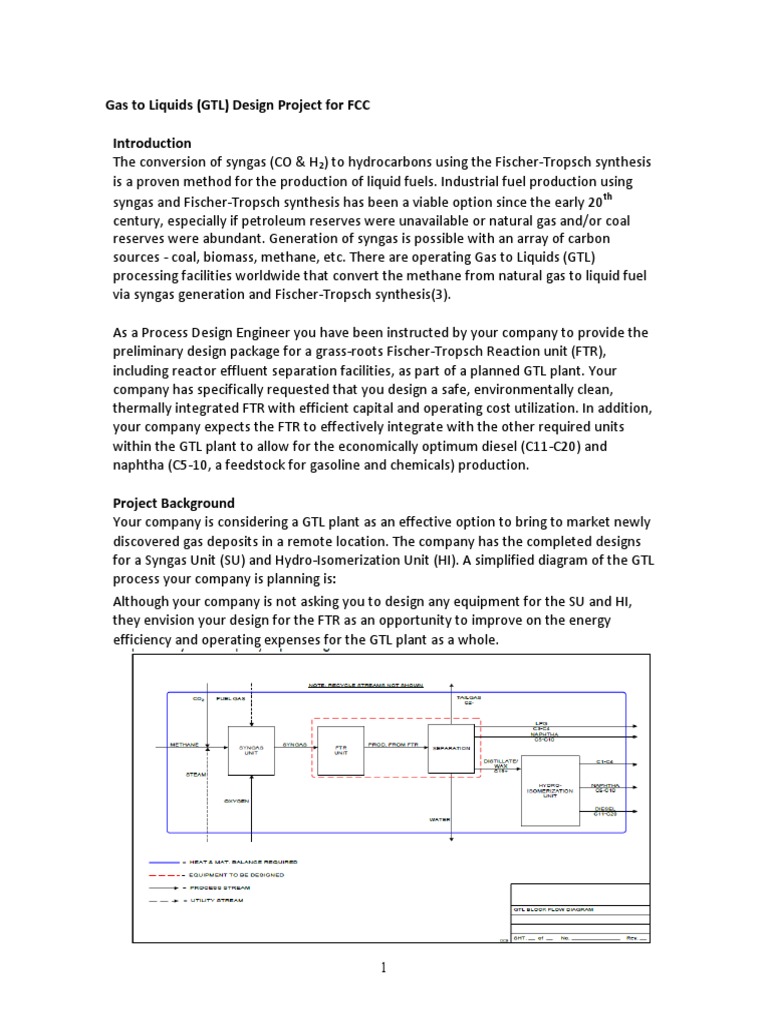 GTL Plant Package | PDF | Gas To Liquids | Natural Gas