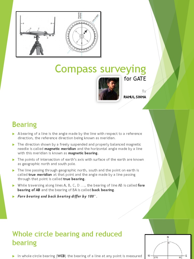 Compass Surveying | PDF | Compass | Surveying