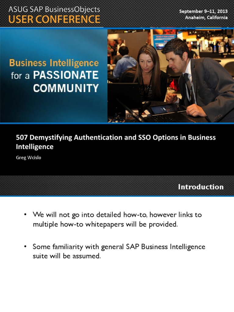 0506 Demystifying Authentication and Single SignOn SSO Options in ... 0506 Demystifying Authentication and Single SignOn SSO Options in ...