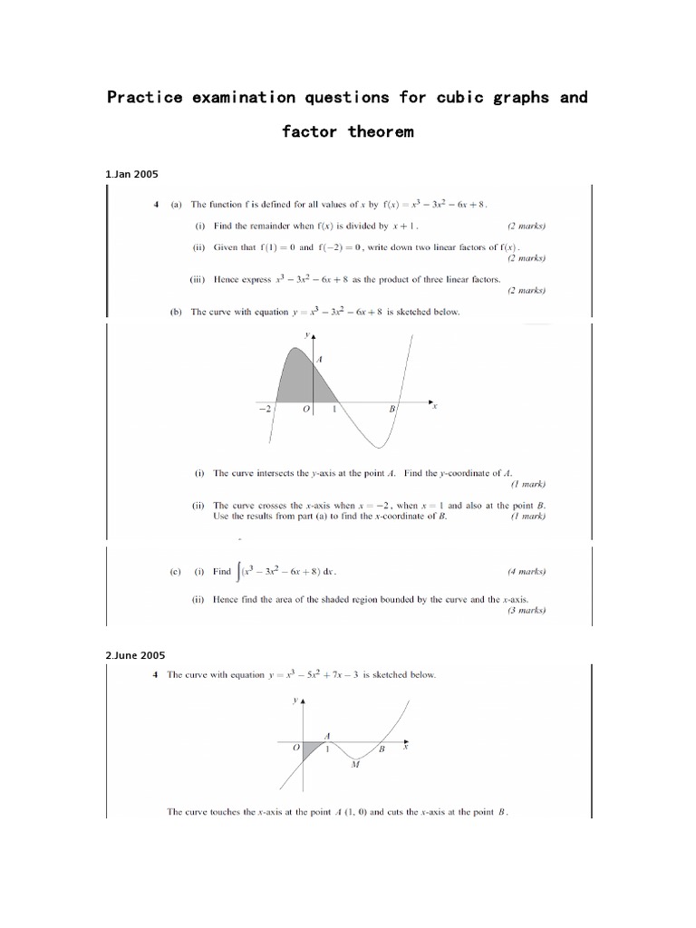Cubic Graphs & Factor Theorem Practice | PDF | Science & Mathematics ...