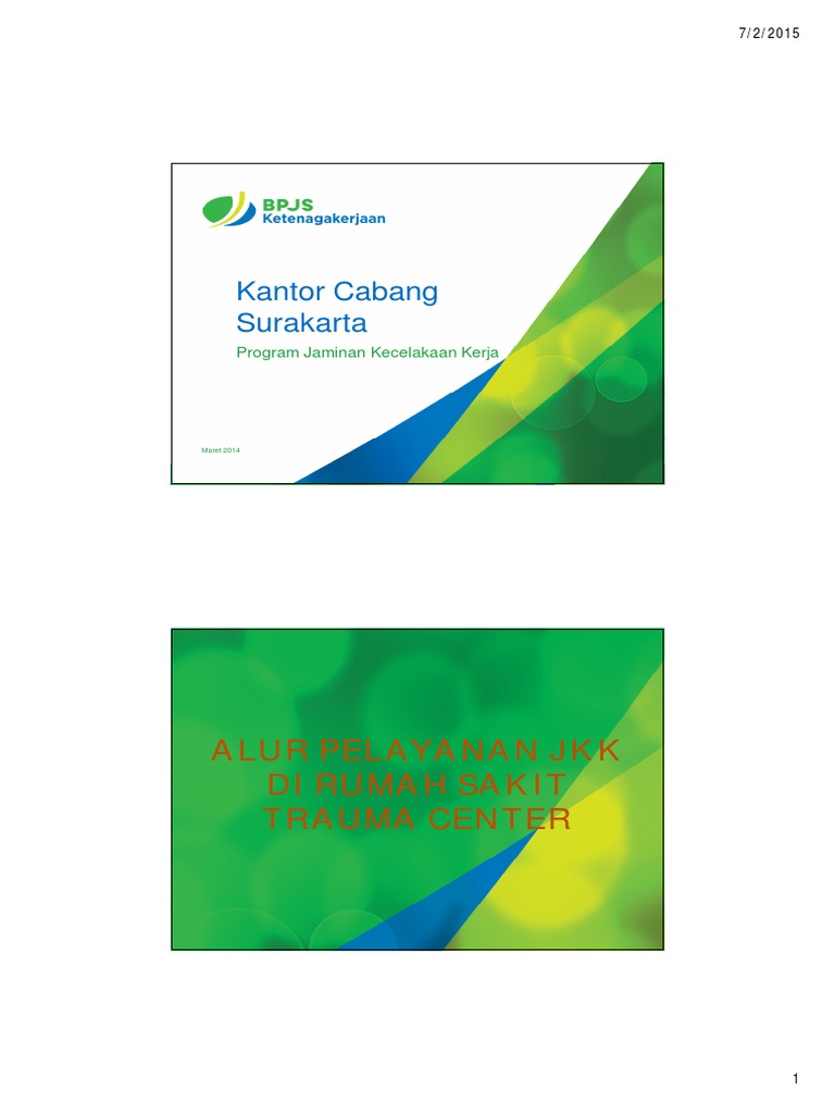 Alur Penerimaan Pasien Bpjs Ketenagakerjaan | PDF