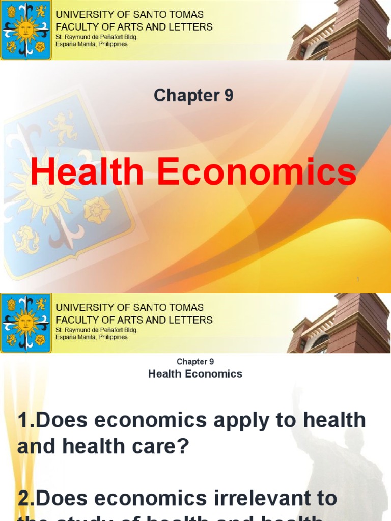 Chapter 9 - Health Economics | Health Economics | Economics