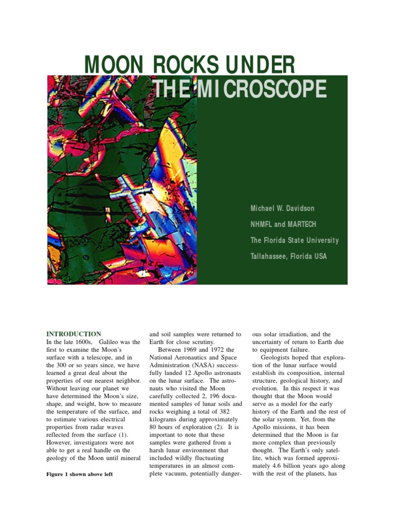 Lunar Sample Analysis Techniques | PDF | Moon | Basalt