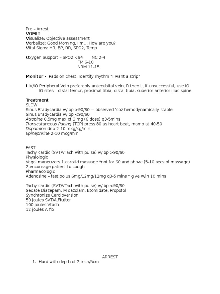 ACLS AHA 2010 Guidelines | PDF