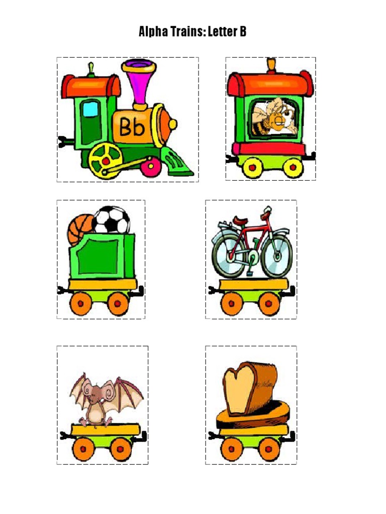 Alpha Trains: Overview of Letter B | PDF