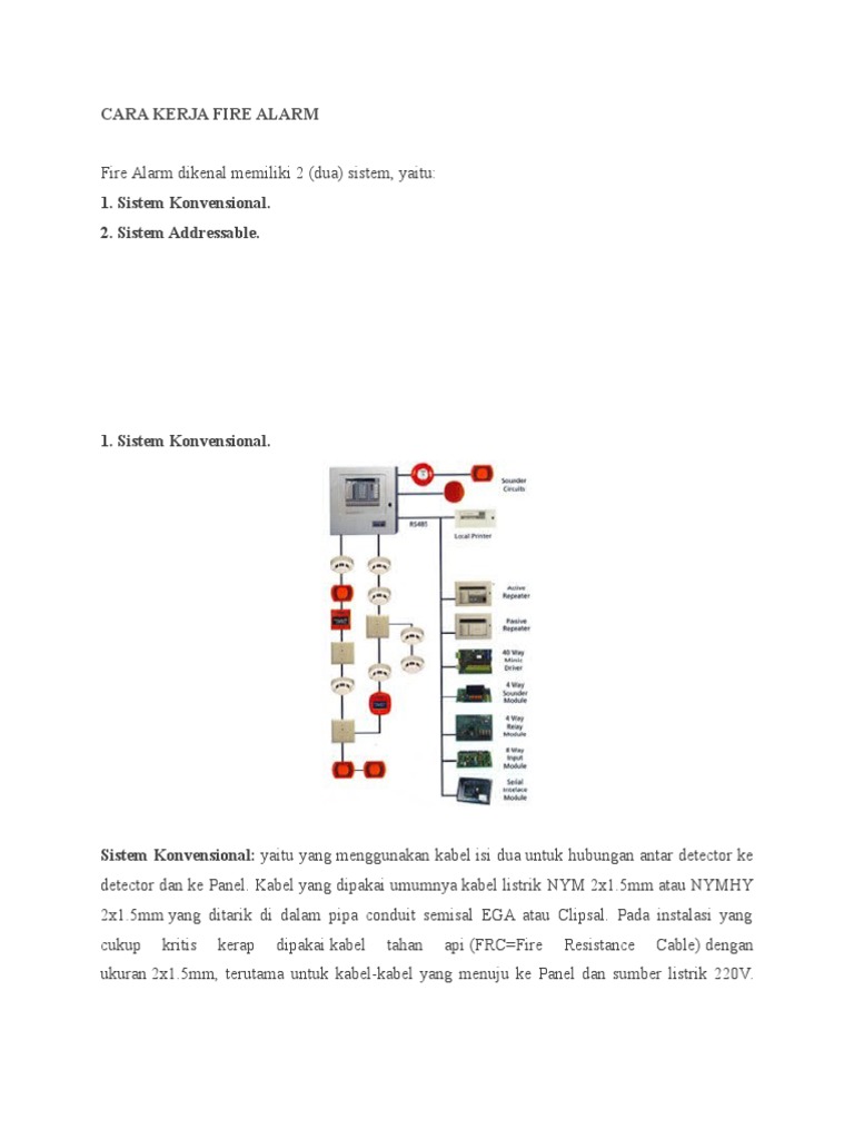 Cara Kerja Fire Alarm | PDF