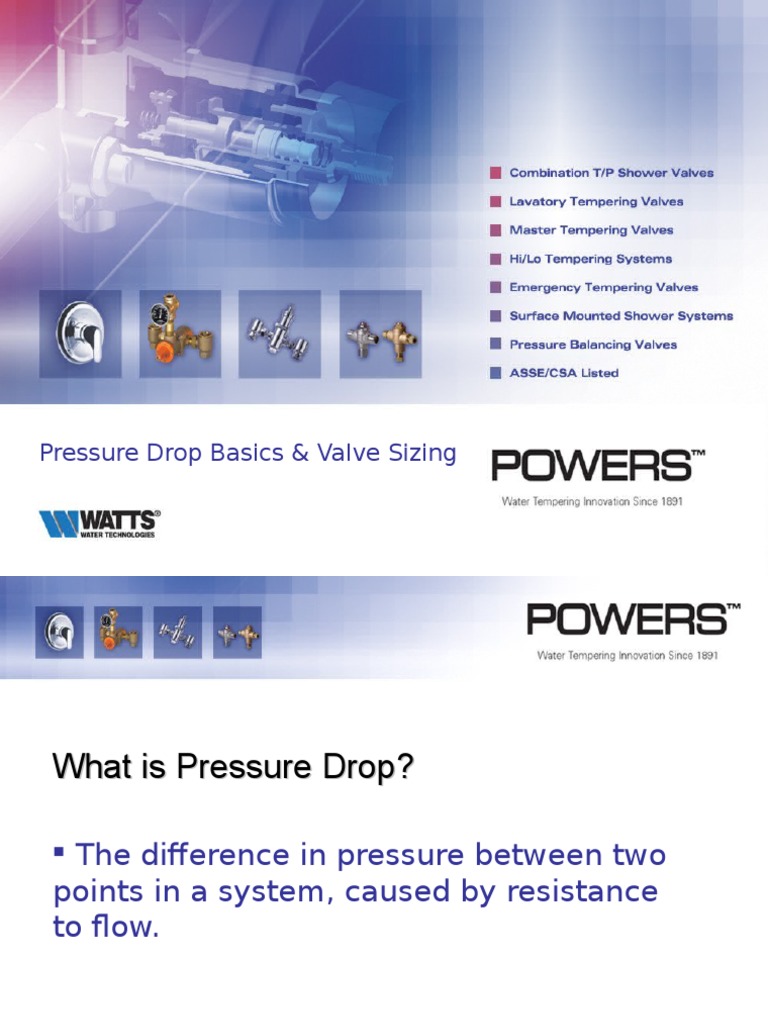 Pressure Drop and Valve Sizing Guide | PDF | Pressure | Valve