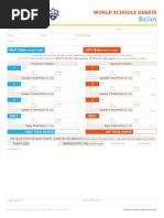 Debate Judging Criteria and Score Sheets | PDF | Reasoning | Public ...