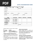 Contoh Registration Form Hotel | PDF | Financial Technology | Finance ...