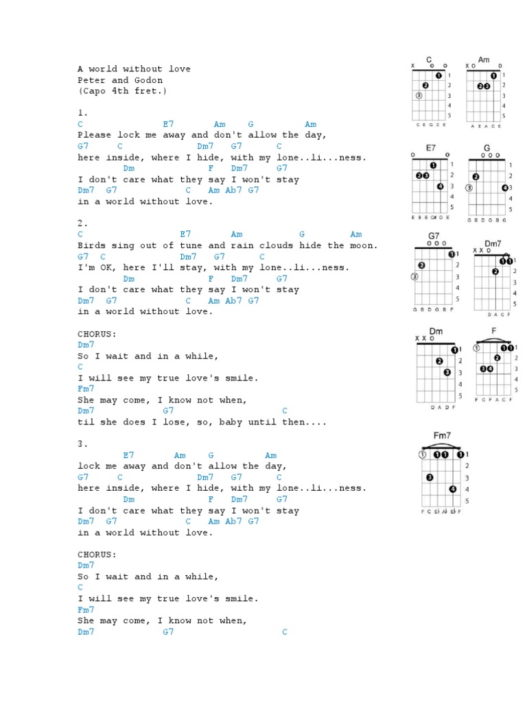 A World Without Love Lyrics | PDF | Language Arts & Discipline | Art