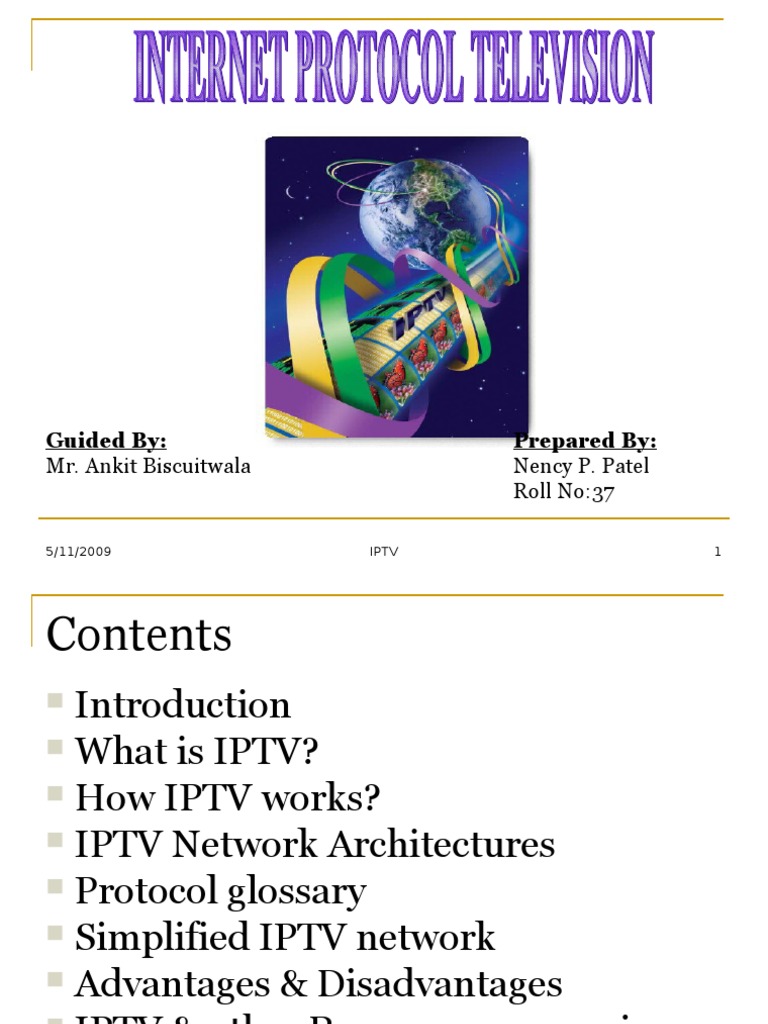 Internet Protocol Television (Iptv) | PDF | Iptv | Internet Protocols