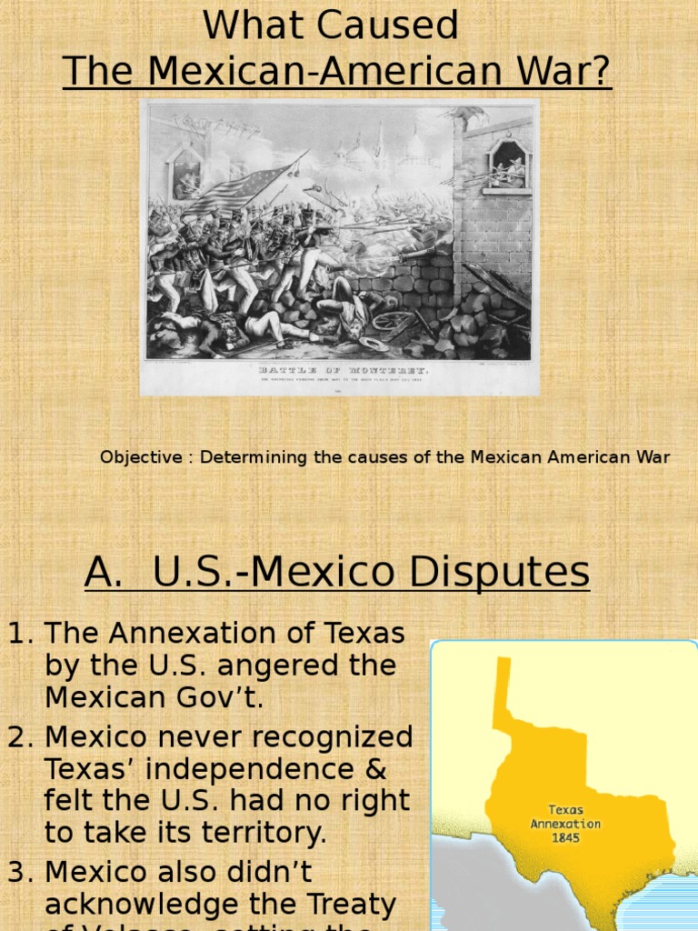 Causes of The Mexican American War | PDF | Mexican–American War ...