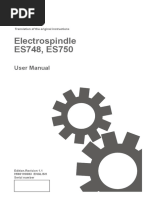 HSD Spindle Manual ES789 ES799 English | PDF | Electric Motor | Safety