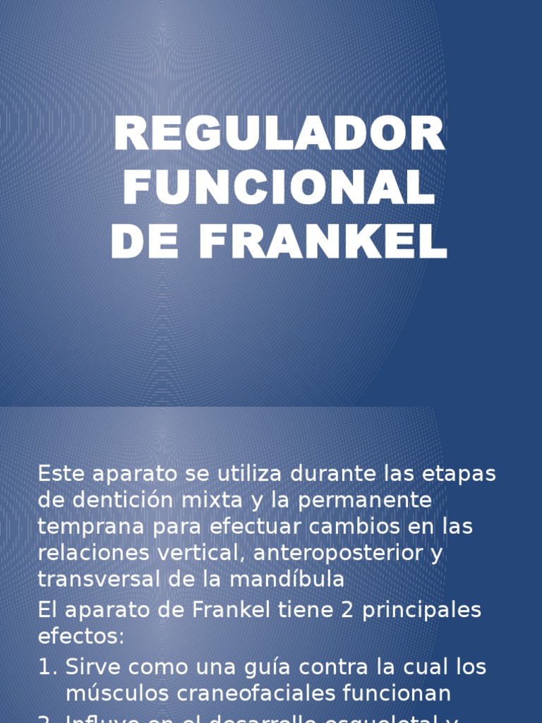 Regulador Funcional de Frankel | PDF | Diente humano | Boca