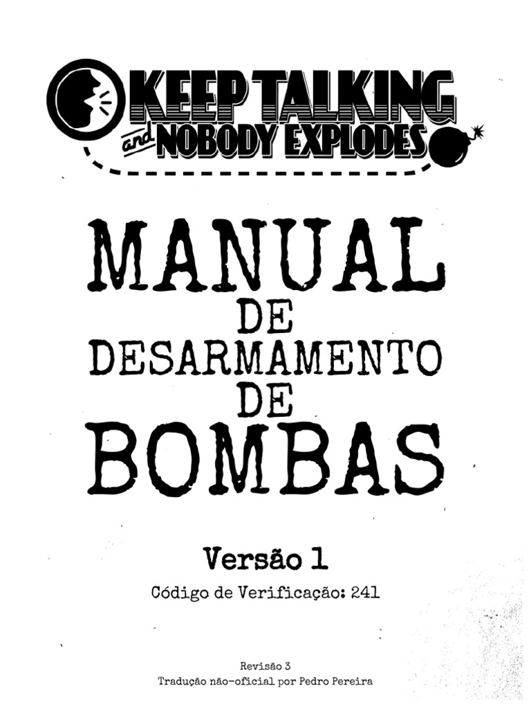 Bomb Manual PT-PT v1 Rev3 | Download grátis PDF | Vermelho | Cor