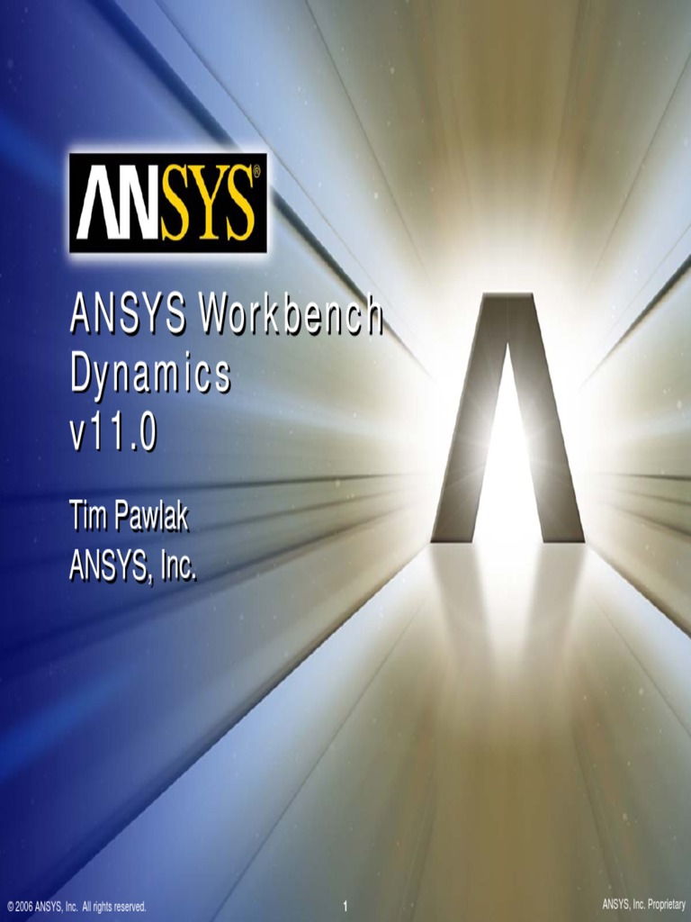 Ansys Workbench Dynamics v11 | PDF | Acceleration | Mechanical Engineering