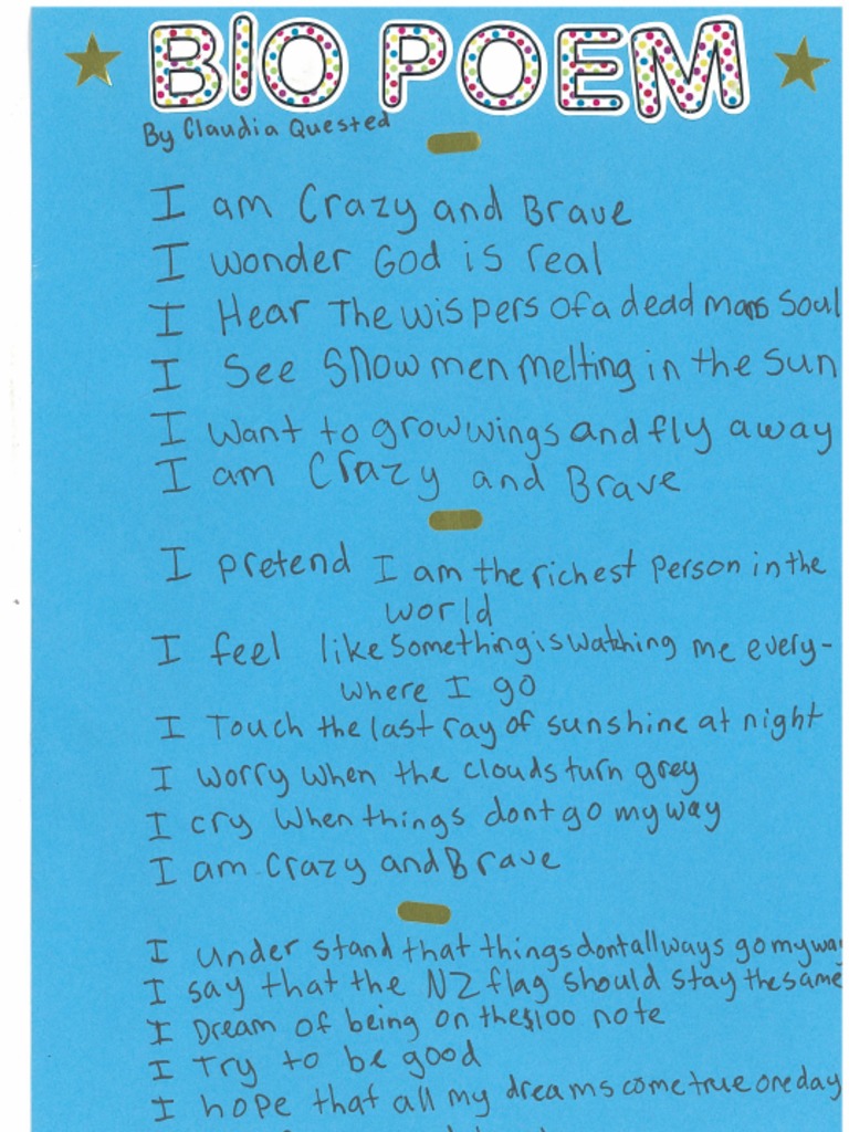 Bio Poem | PDF