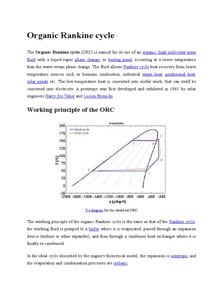 Organic Rankine Cycle | Energy Technology | Energy Conversion