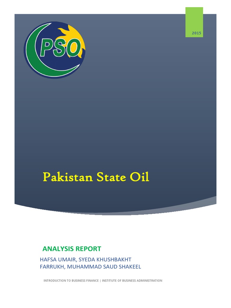 Pakistan State Oil: Analysis Report | PDF | Equity (Finance) | Taxes