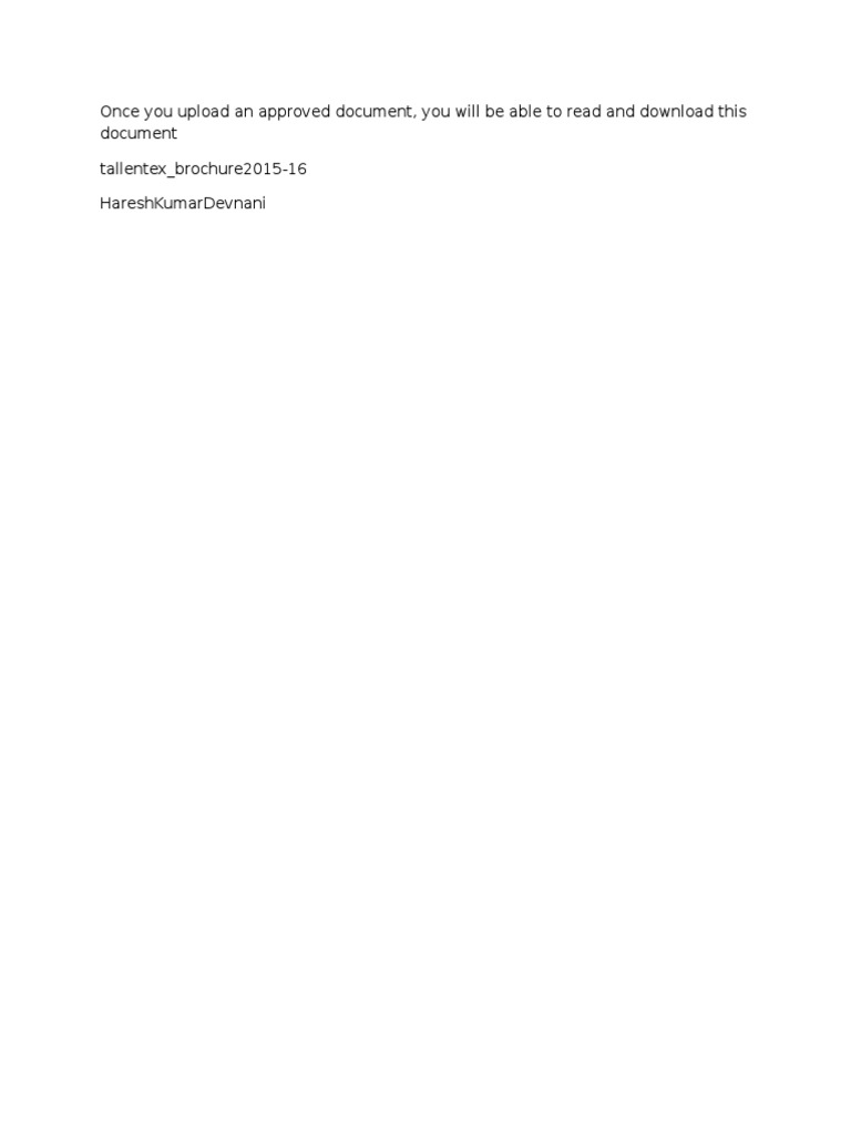 Once You Upload An Approved Document, You Will Be Able To Read and ...