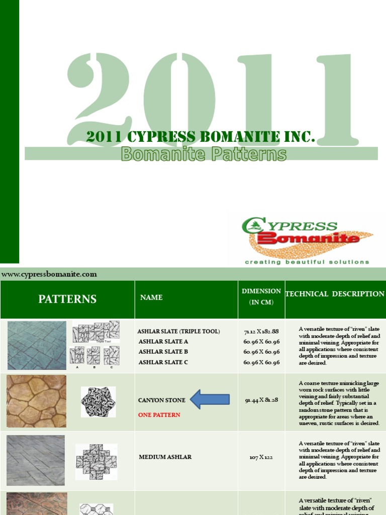 Bomanite Concrete Catalogue | PDF | Masonry | Brick