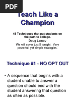 Teach Like A Champion | PDF | Educational Assessment | Psychological ...
