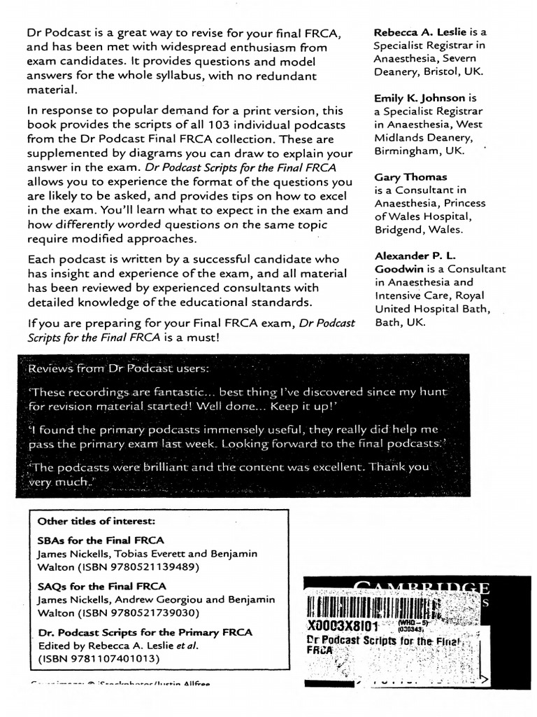 Frca-Final DR Podcast Script | PDF