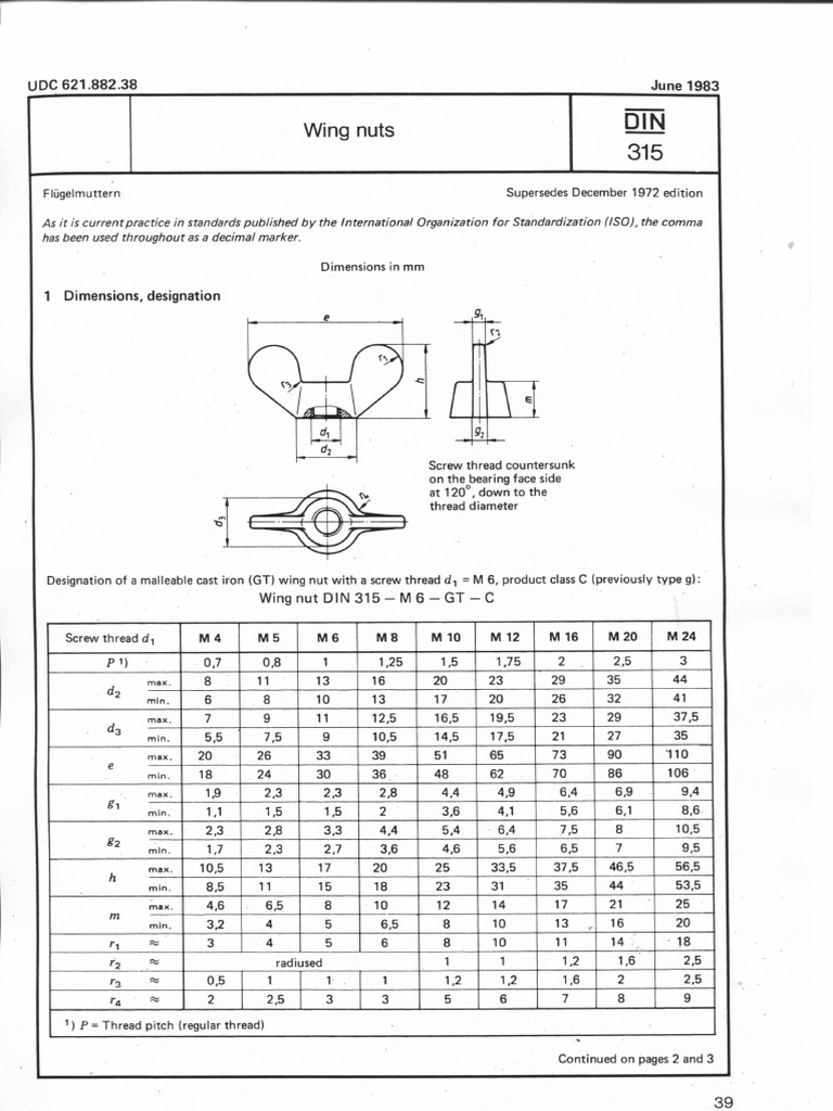 Din 315 PDF | PDF