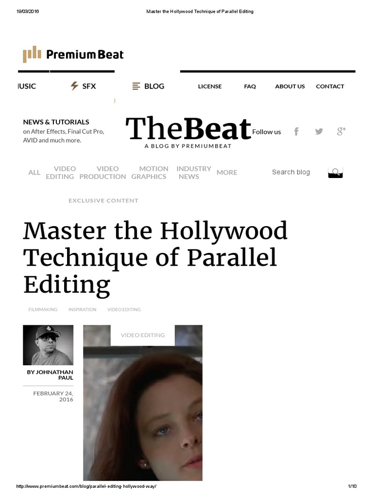 Master The Hollywood Technique of Parallel Editing | PDF