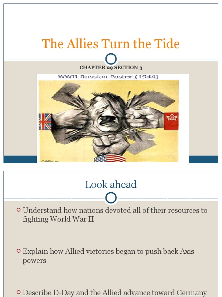 The Allies Turn The Tide: Chapter 29 Section 3 | PDF | Normandy ...