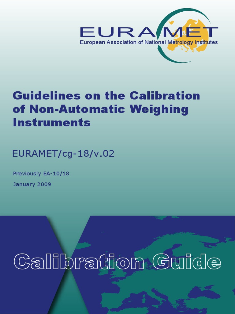 EURAMET CG 18 02 Non Automatic Weighing Instruments | PDF | Calibration ...