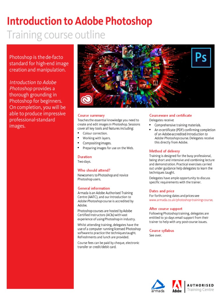 Intro to Adobe Photoshop Training | PDF