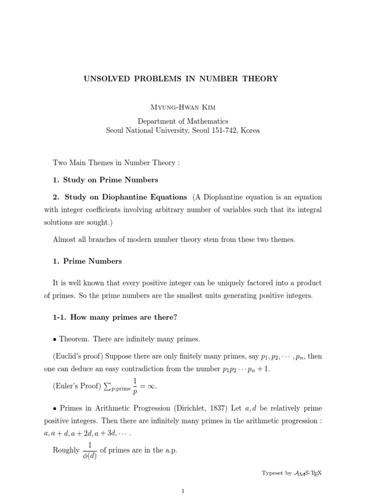 - Theorem. There are infinitely many primes., p, · · ·, p p · · · p p - Primes in Arithmetic ...