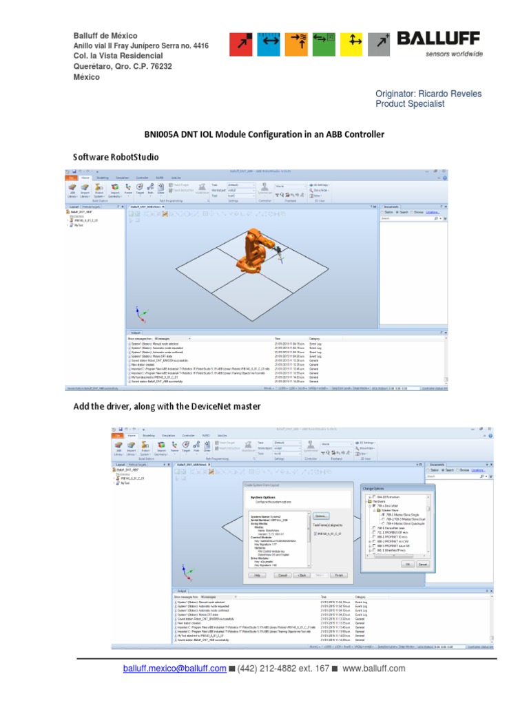 Balluff IOL DNT Module On ABB Controller | PDF | Parameter (Computer Programming) | Input/Output