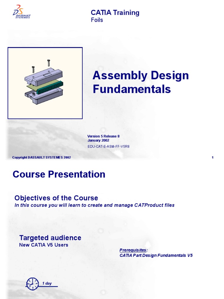 Assembly Design Fundamentals: CATIA Training | PDF | Icon (Computing ...