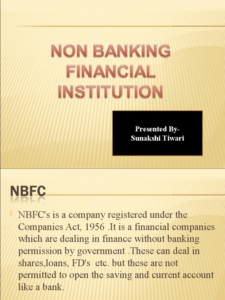 Nbfc Pdf Non Bank Financial Institution Reserve Bank Of India