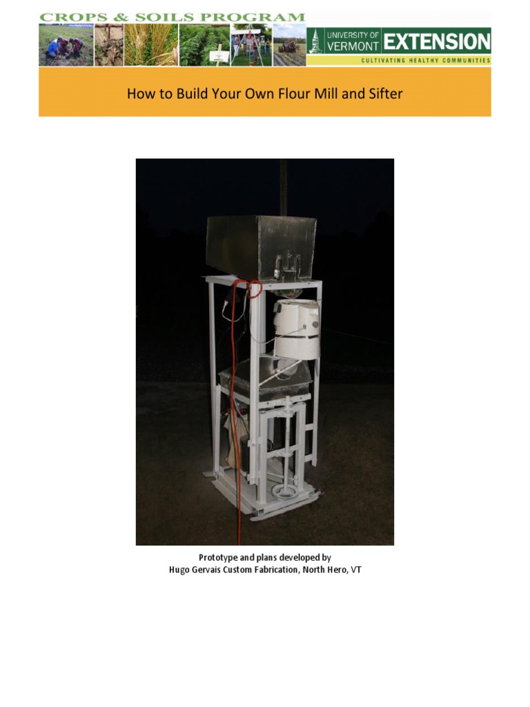 DIY Flour Mill and Sifter Plans | PDF | Structural Steel | Belt ...