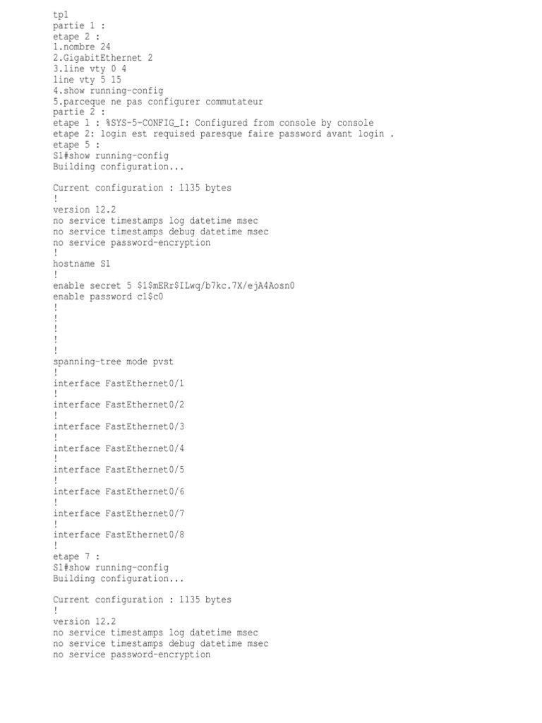 2.2.3.3 Packet Tracer - Configuring Initial Switch Settings | PDF | Network Protocols | Areas Of ...