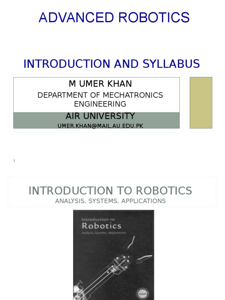 Chapter 1 - Fundamentals | PDF | Robot | Robotics