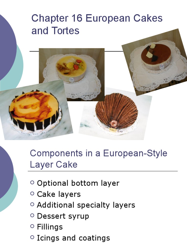 Chapter 16 European Cakes and Tortes | PDF | Cakes | Baking