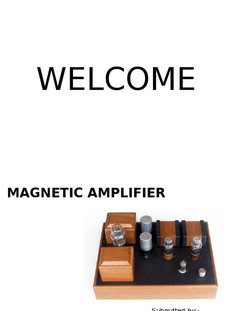 MAGNETIC AMPLIFIER-final | PDF | Amplifier | Electrical Circuits